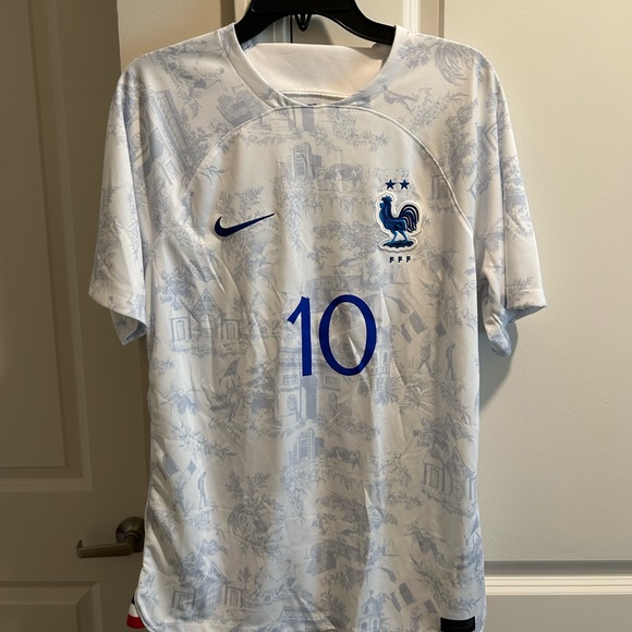 Nike | Shirts | French National Team Jersey 22223 Mbappe Away Kit ...